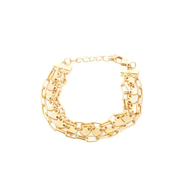 Saachi En Hearts Chain Link Bracelet - Gold