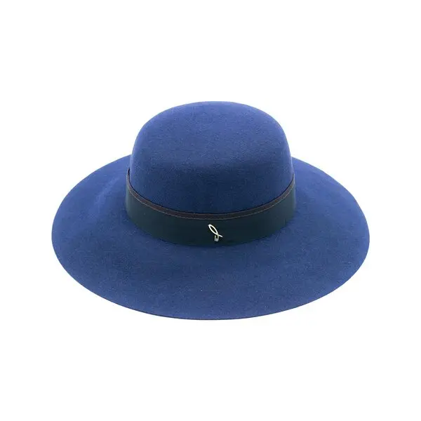 DORIA 1905 Wide-brim Lapin Felt Hat - Blue