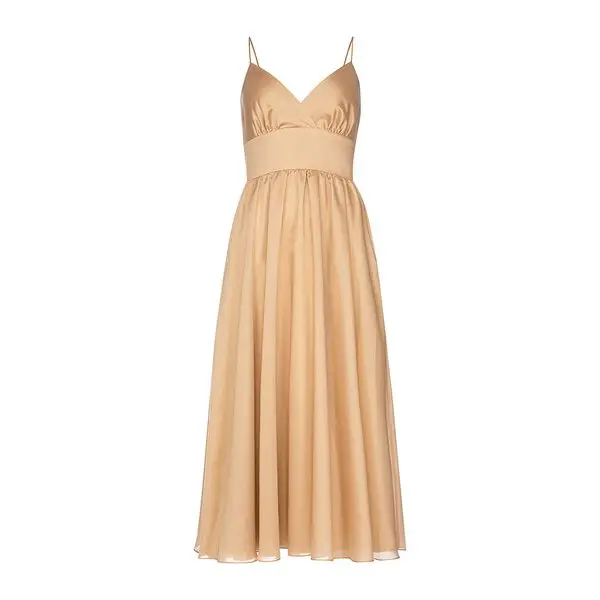 ROSES ARE RED Neutrals Eden Dress In Golden Beige - Beige/yellow