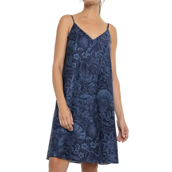 DECOFLUX HOME Cotton Sateen Night Dress Boho Indigo - Blue