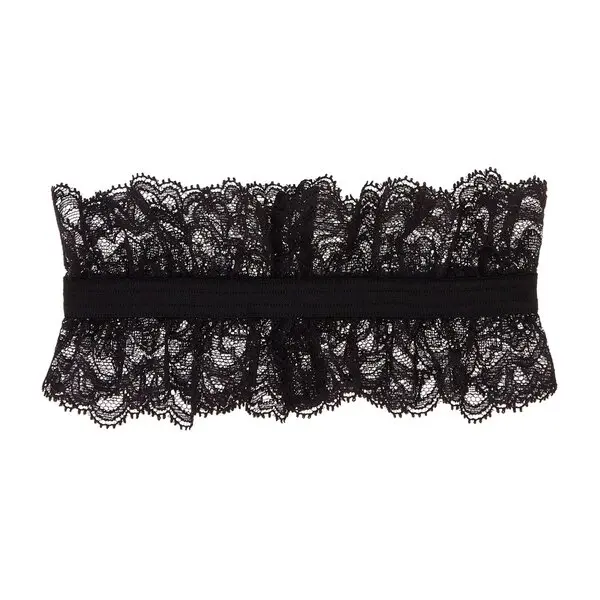 JOURNELLE Anais Lace Garter Noir - Black