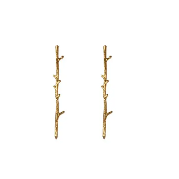 LES REINES The Branchlet Dangle Earrings 24k Plated - Gold