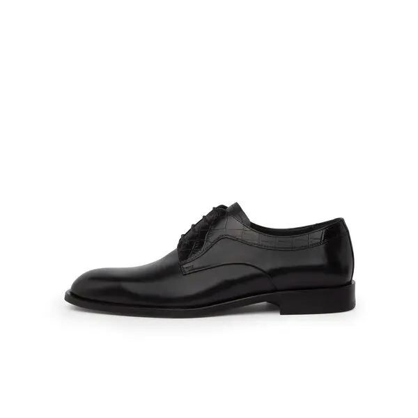 ILVI Vitis Antique Leather Derby Shoe - Black
