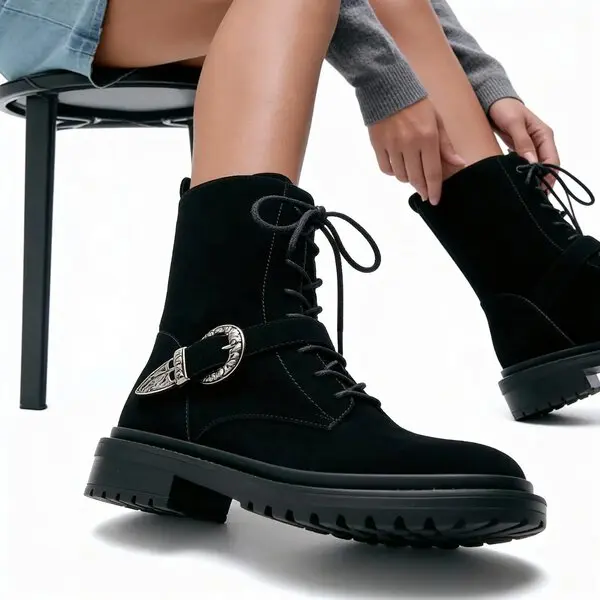 BY VIRGO Mireya Handcrafted Leather Boot - Brown