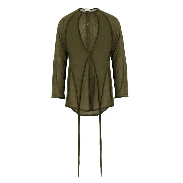 ZHENABIA Garna Shirt Elegant Boho Shirt - Green