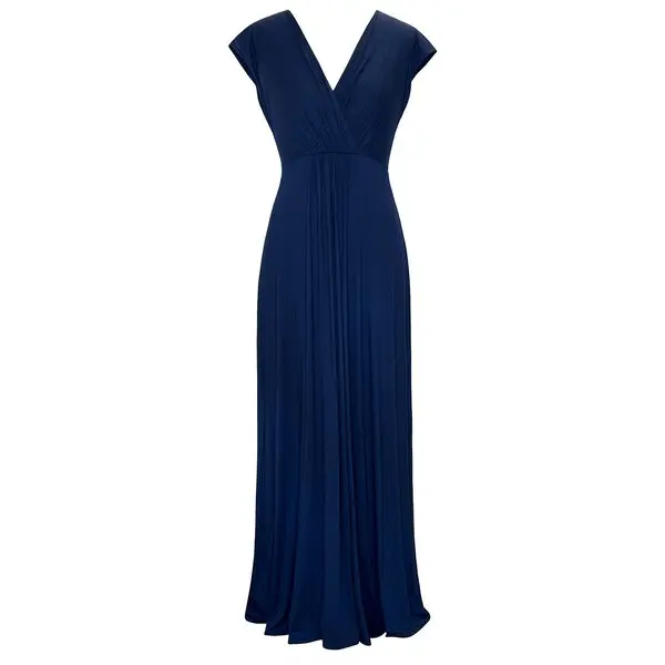 ALIE STREET LONDON Sophia Maxi Dress In Navy - Blue