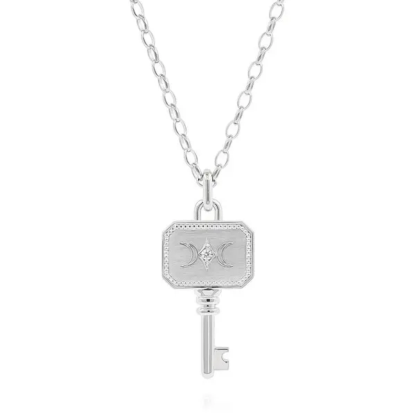 Côté Caché Cote Cache Key Pendant Chain Necklace - Silver