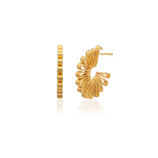 MILOU JEWELRY Flow Hoop Earrings - Gold