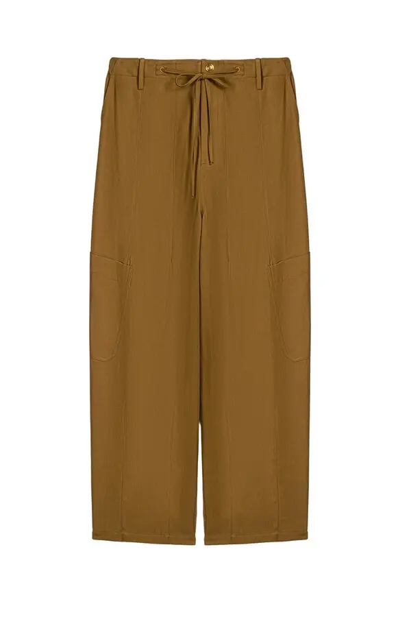 NOCTURNE High-waisted Cargo Pocket Pants - Brown