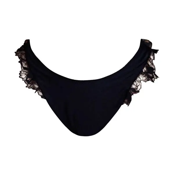 IVY SWIMWEAR Bloom In Midnight Bottoms - Black