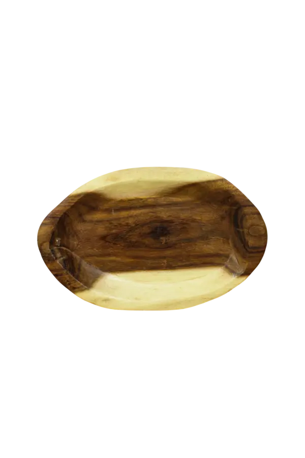 Botanical Boys Handmade Wooden Bowl, Two Four One Nine - Brown