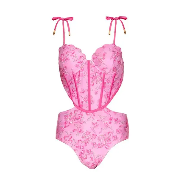 JESSIE ZHAO NEW YORK Bloom One-piece Swimsuit - Pink