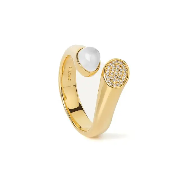 FREQNC ATELIER Serpent Ring - White