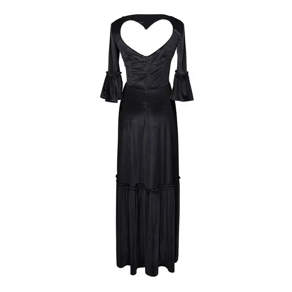 JENNAFER GRACE Velvet Sweetheart Dress - Black