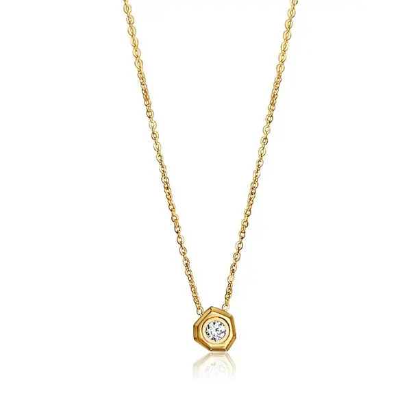 MICKEY'S GIRL Zoe Hex Waterproof Necklace - Gold