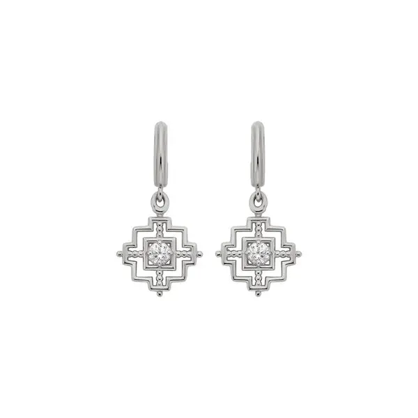 ZOË & MORGAN Centred Earrings White Zircon