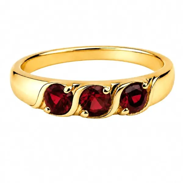 BELINDA JEWELZ Garnet Vintage Birthstone Ring - Red