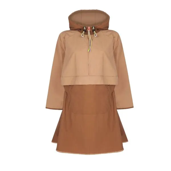 YORSTRULY Parachute Zip Off Wind Breaker Latte - Brown