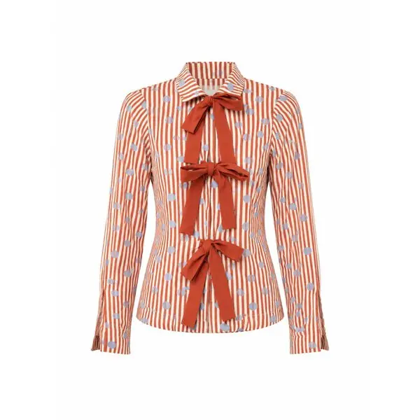 Carmen Says Doll Striped Shirt - Red