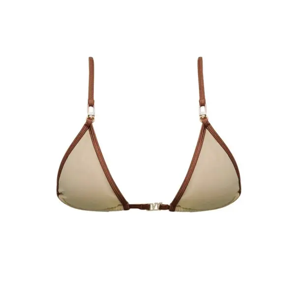 IVY SWIMWEAR Maisie In Cream Bikini Top - Brown