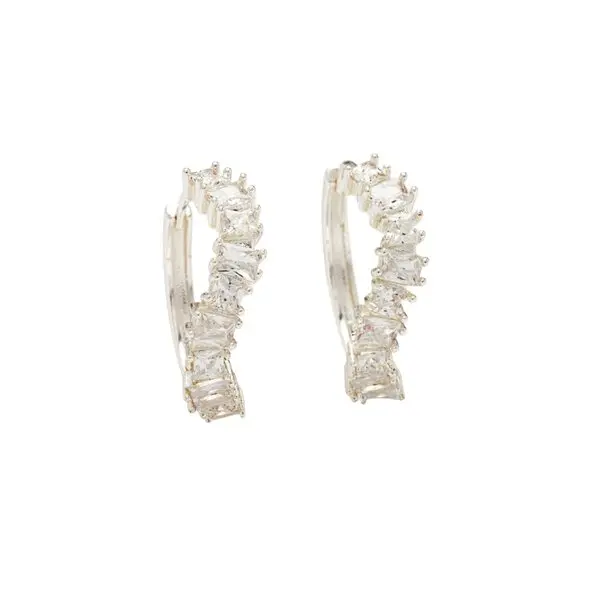 UCHI & SOTO Nami Stone Wave Earrings - Silver