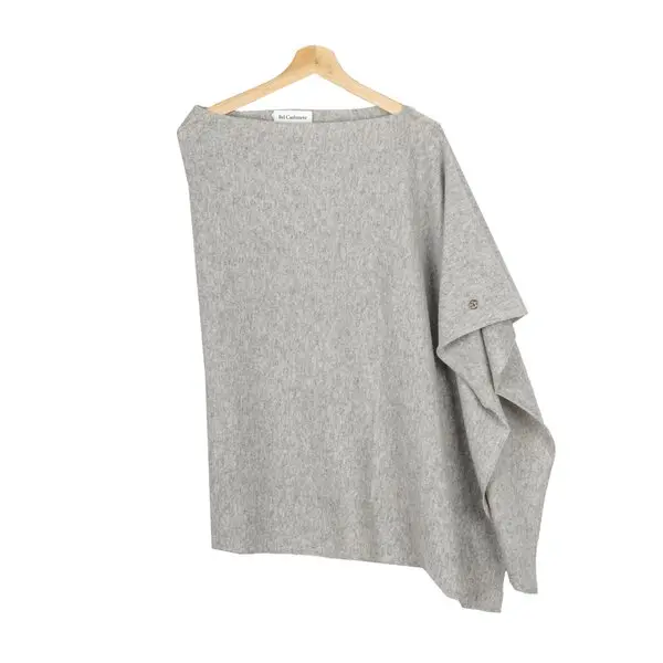 BEL CASHMERE Cashmere Poncho - Grey