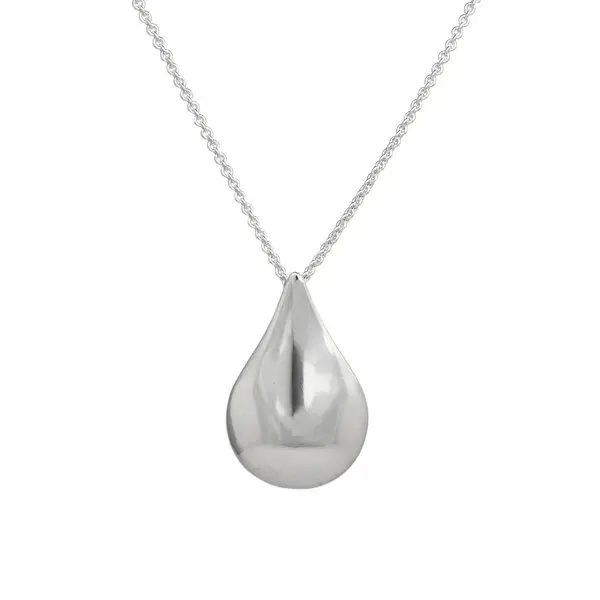 FREYA & THOR OF SWEDEN Tear Of Freya Necklace Sterling Mid - Silver