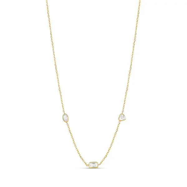 SHYMI Multi Fancy Shape Necklace - Gold