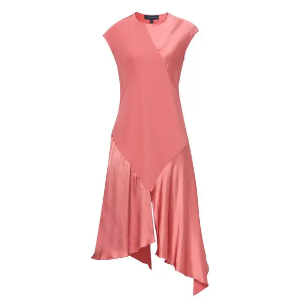 HELEN MCALINDEN Carmin Coral Rose Dress - Orange