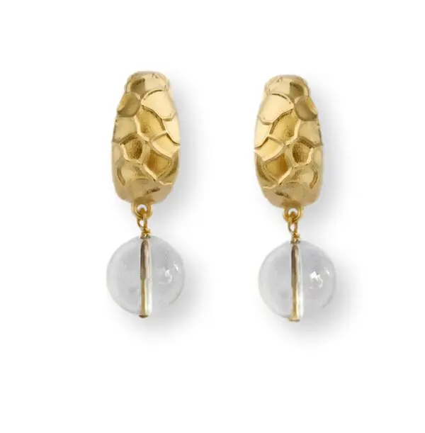GEM ISLAND Neutrals / Roca Earrings - Gold