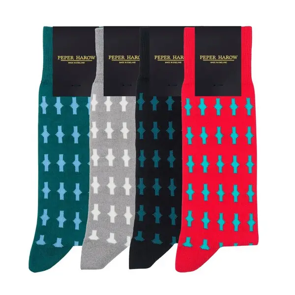PEPER HAROW - MADE IN ENGLAND Eton Socks Bundle - Red