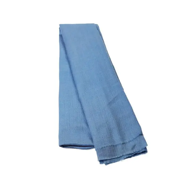 HERITAGEMODA Handwoven Super Soft Light Wool Scarf - Blue