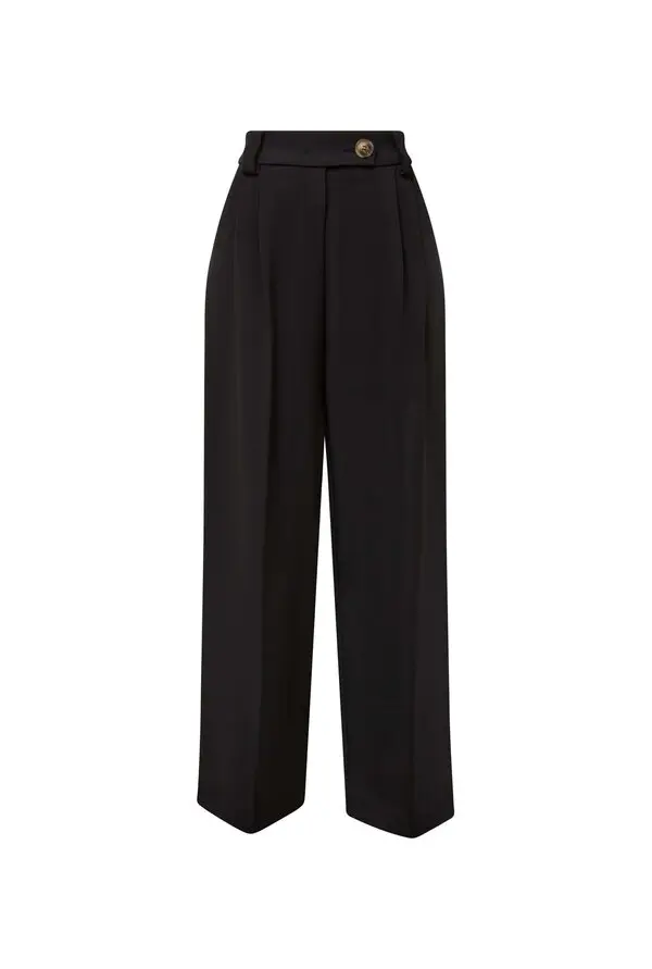 JAMES LAKELAND Button Trousers - Black