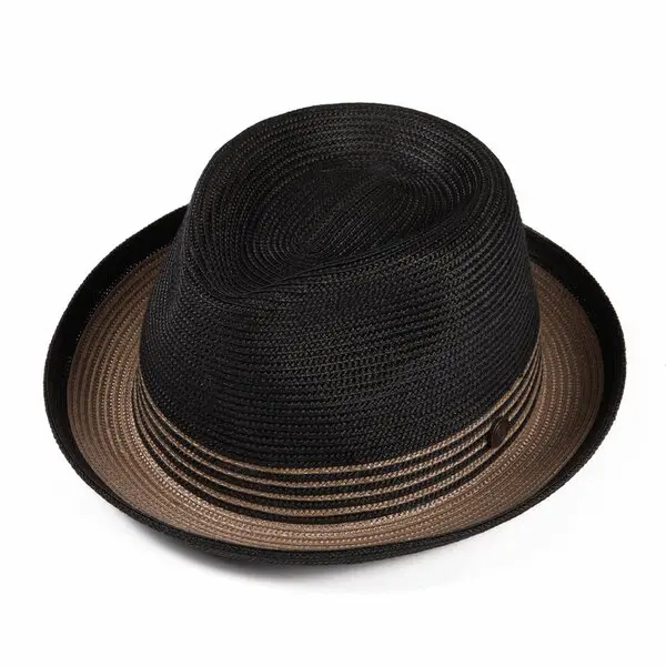 DASMARCA HATS Dasmarca Jordan And Beige Two Tone Summer Crushable Hat Packable Hat For - Black