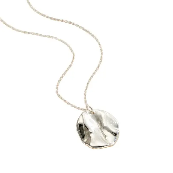 POSH TOTTY DESIGNS Sterling Fortune Disc Necklace - Silver