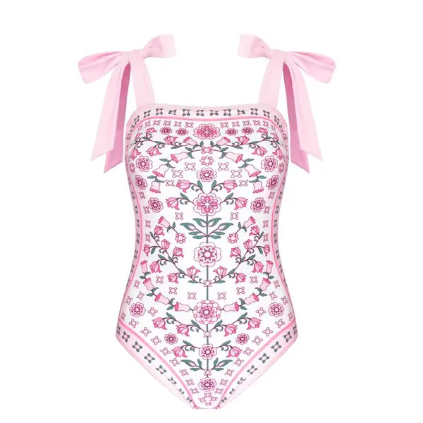 JESSIE ZHAO NEW YORK Blossom Reversible One-piece Swimsuit - Pink