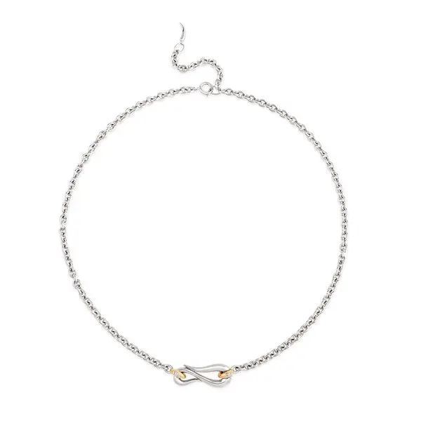 DINNY HALL Toro Lasso Necklace - Silver