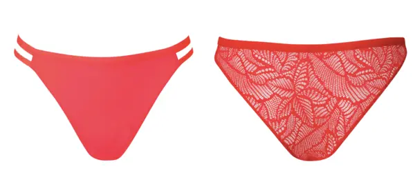 BOTT LINGERIE High-waist Lace Brief La First Hot - Red