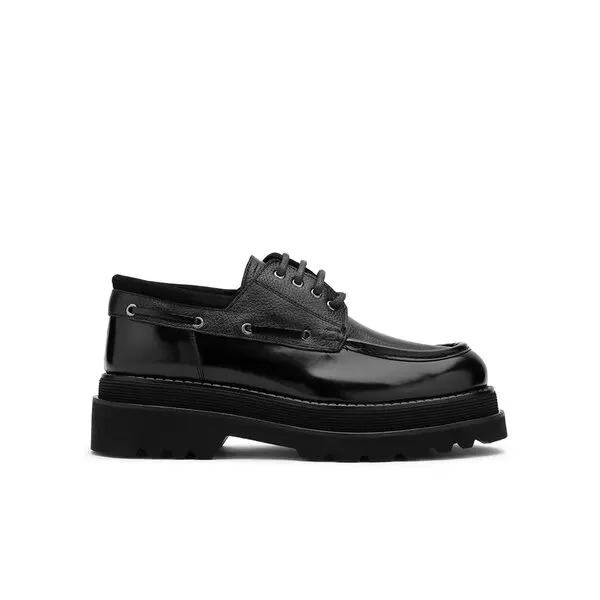 ILVI Anti Florentic Leather-deer Leather Oxford - Black