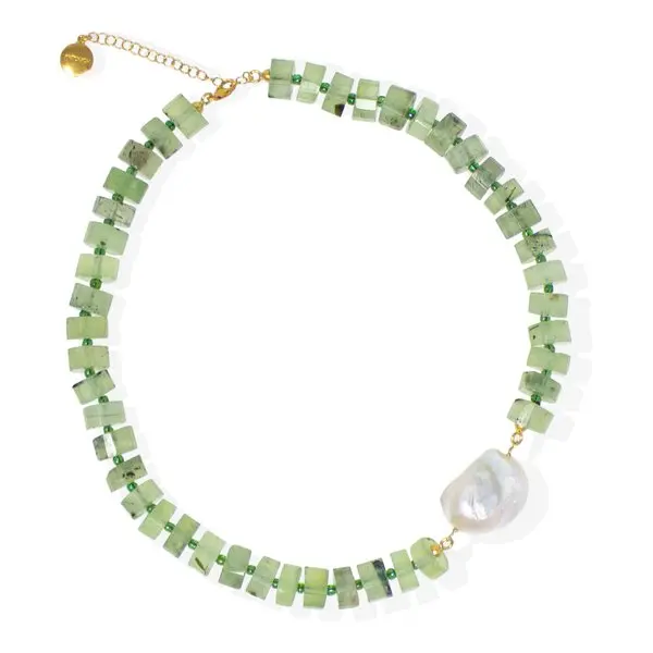 VINTOUCH ITALY Artemis Quartz Necklace - Green