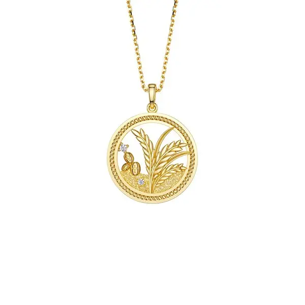 VANIMY Parable Of The Sower Pendant Necklace - Gold