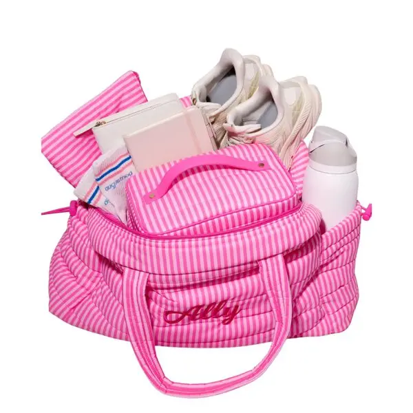 AUGUSTNOA Jenna Palek Weekender Duffle - Pink
