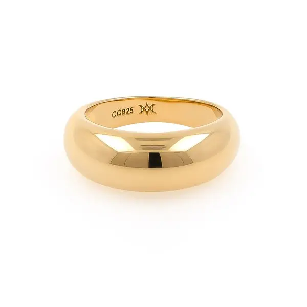 Côté Caché Dome Ring - Gold