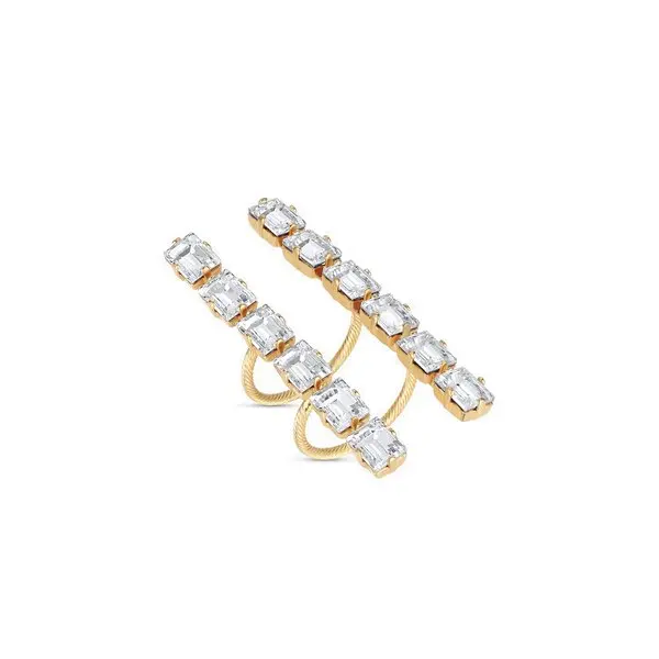 SHINE LIKE ME Axis Gold Ring Crystal - White