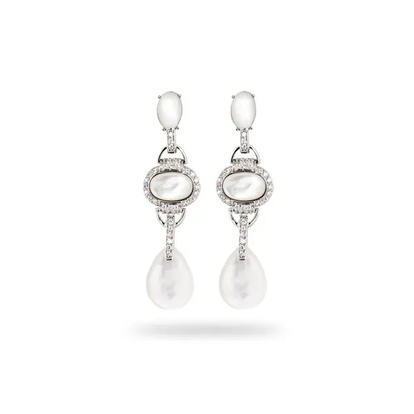 STEPHANIE BROWNE AUSTRALIA Art Deco Earrings - Silver