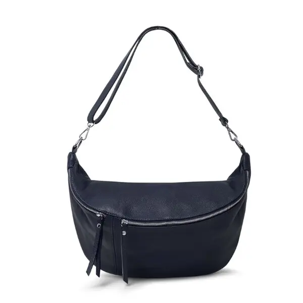 BETSY & FLOSS Emilia Large Crossbody Waist Bag In Navy - Blue