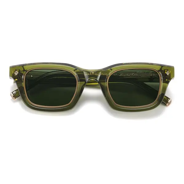 WALTON & MORTIMER No.27 Gotham Limited Edition Sunglasses Bosco Color - Green