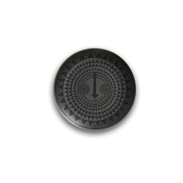 Mojjere Porcelain Catchall Matte & Gold Design Size - Black