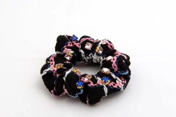 MISS CICCONI Chelsea Ring Scrunchy Wool - Black