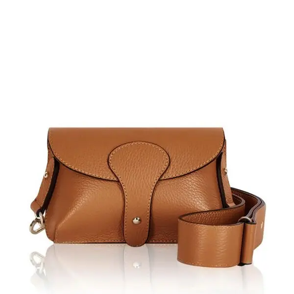 BETSY & FLOSS Large Luca Crossbody Bag In Tan - Brown